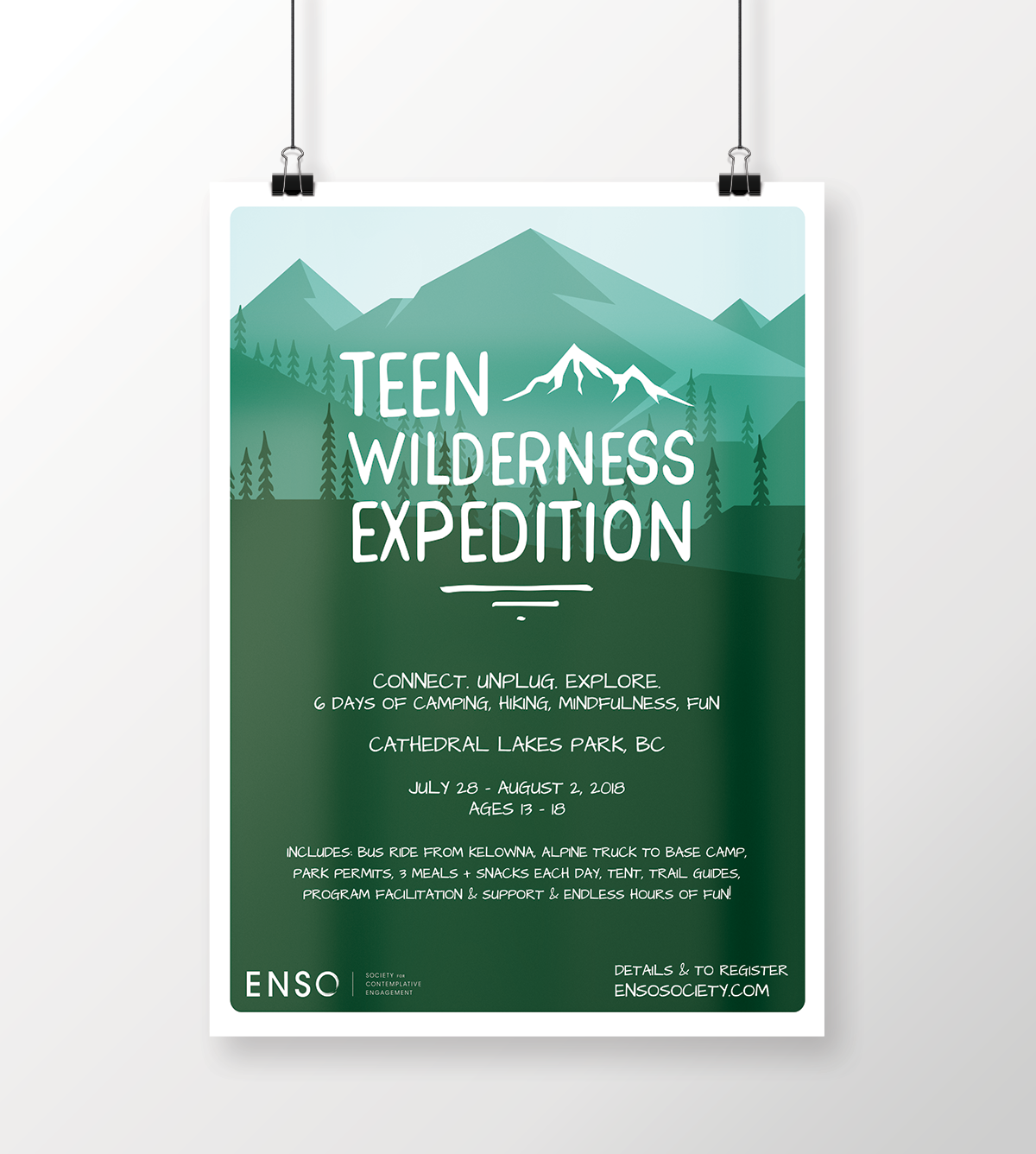 Teen Wilderness Expedition Poster – illustr8
